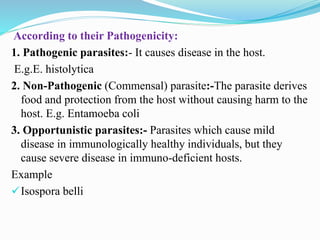 1 introduction to parasitology | PPTX