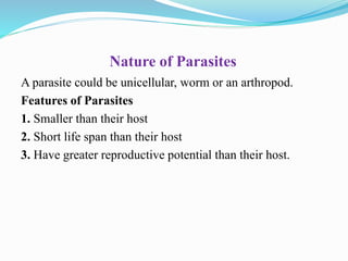 1 introduction to parasitology | PPTX