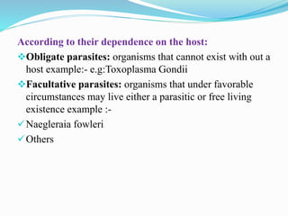 1 introduction to parasitology | PPTX