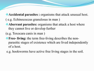1 introduction to parasitology | PPTX