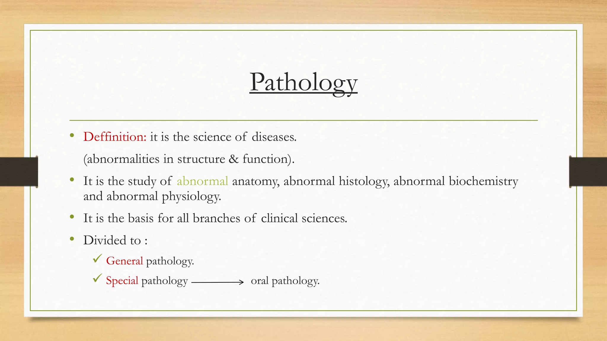 1 introduction to pathology | PPT