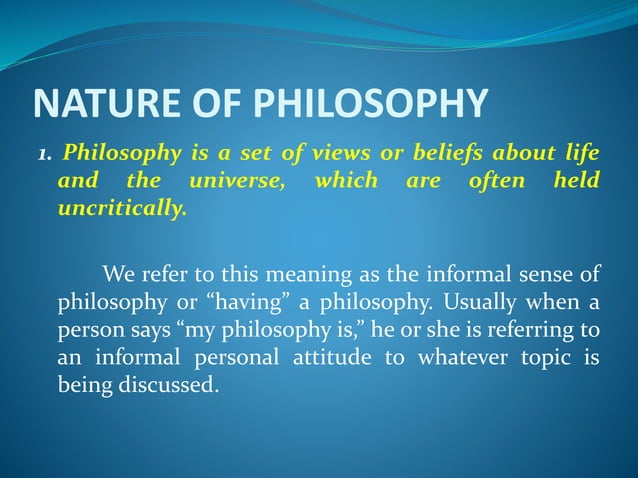 1 - Introduction to Philosophy.pptx | Education
