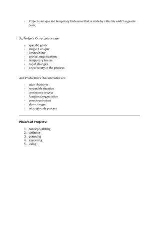 1. Introduction to Project Management | DOCX