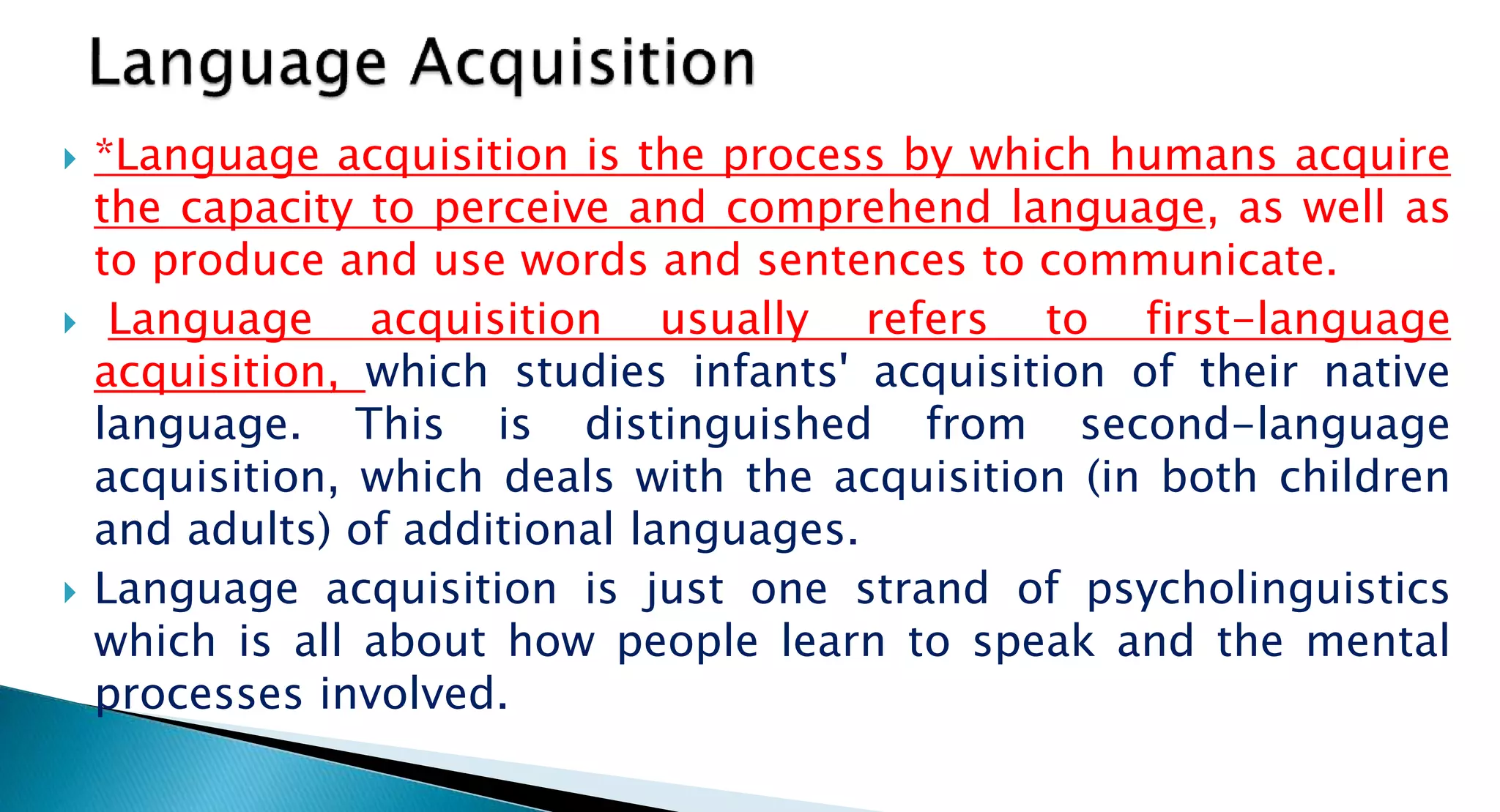 Introduction to Psycholinguistics | PPTX