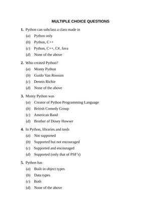 Introduction to Python | PDF