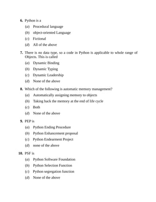 Introduction to Python | PDF