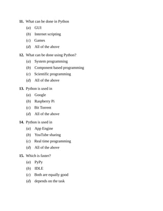 Introduction to Python | PDF