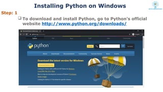 1-_Introduction_To_Python and the briefly | PPT