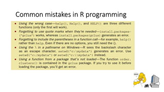 Introduction to statistical software R | PPTX