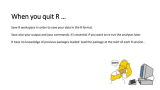 Introduction to statistical software R | PPTX