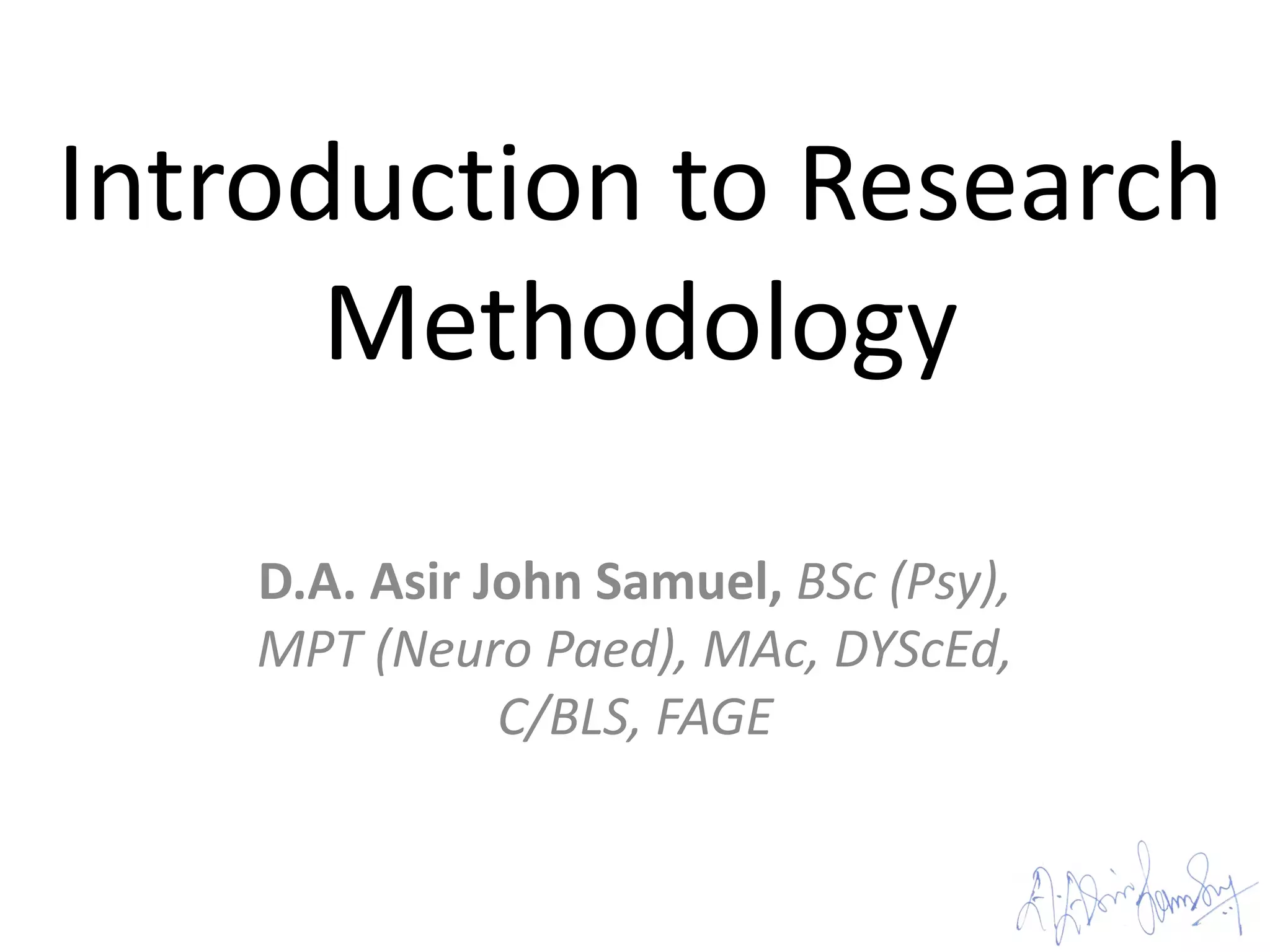 1.introduction to research methodology | PDF