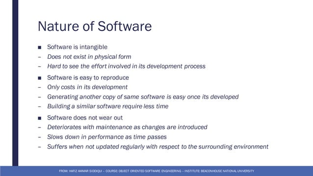 1-Introduction to Software Engineering (Object Oriented Software Engineering - BNU Spring 2017 ...