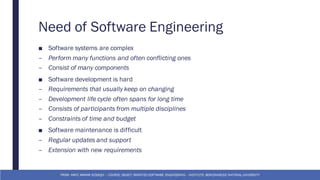 1-Introduction to Software Engineering (Object Oriented Software Engineering - BNU Spring 2017 ...