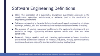 1-Introduction to Software Engineering (Object Oriented Software Engineering - BNU Spring 2017 ...