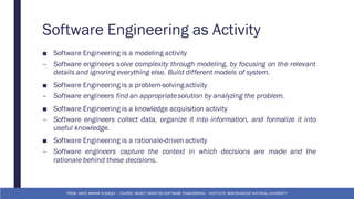 1-Introduction to Software Engineering (Object Oriented Software Engineering - BNU Spring 2017 ...