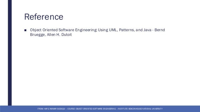 1 Introduction To Software Engineering Object Oriented Software Engi…