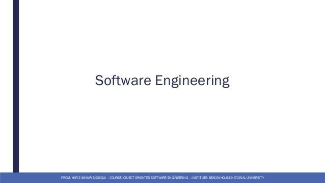 1-Introduction to Software Engineering (Object Oriented Software Engi…