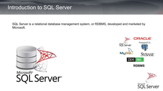introduction to sql server by moamen hany | PPTX
