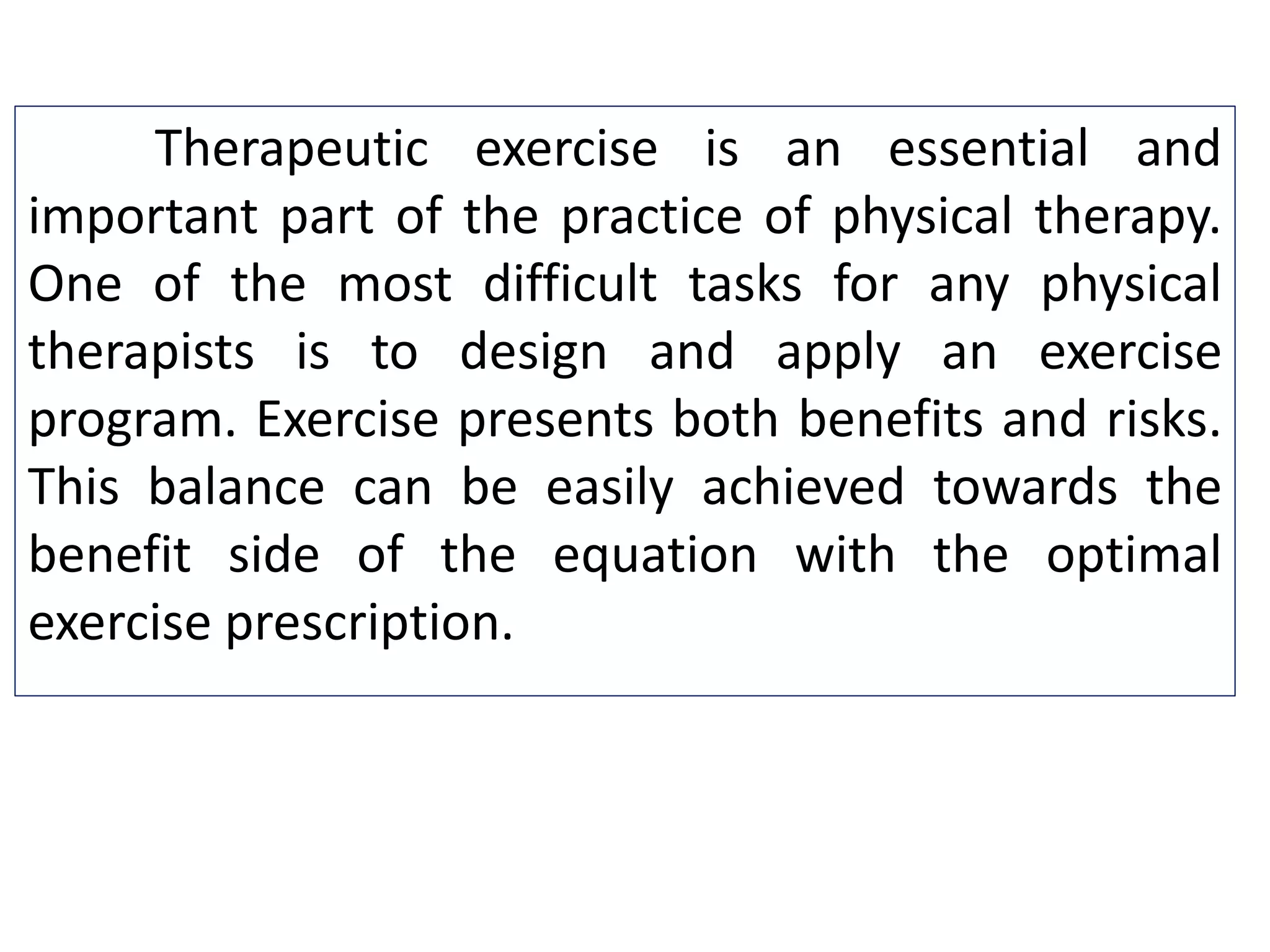 1- Introduction to Therapeutic Exercises.pptx
