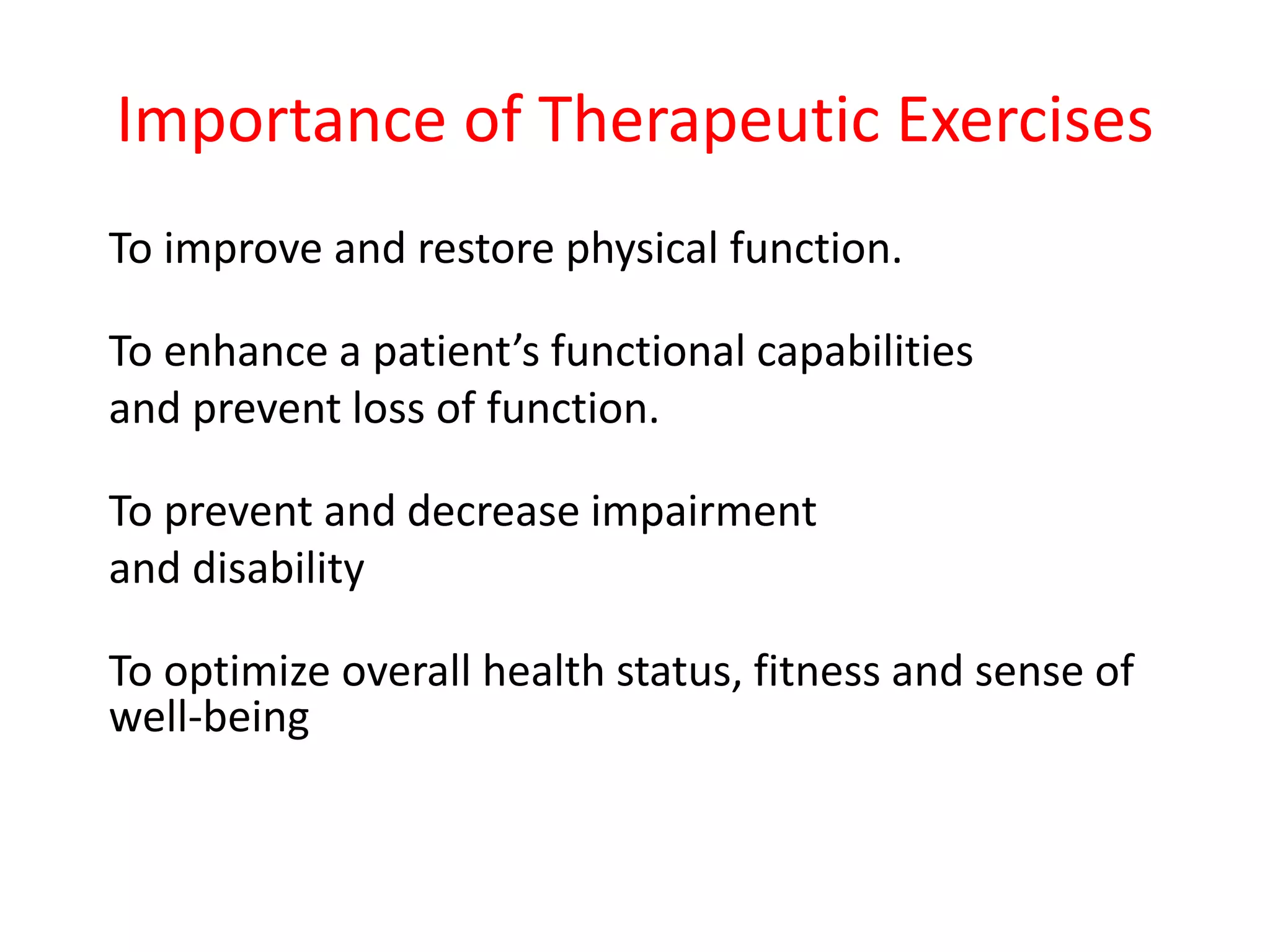 1- Introduction to Therapeutic Exercises.pptx