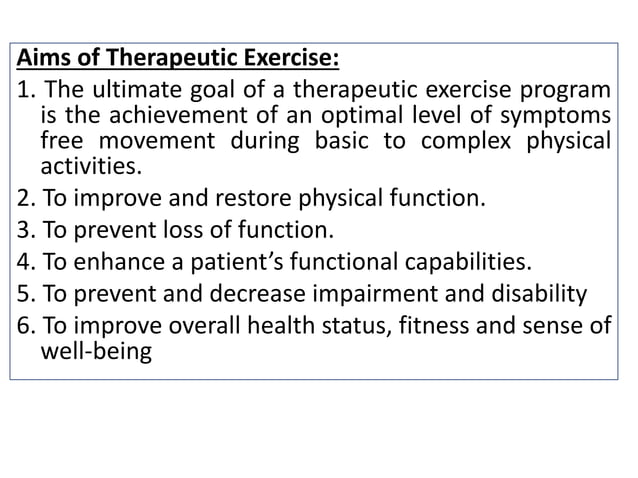 1- Introduction to Therapeutic Exercises.pptx
