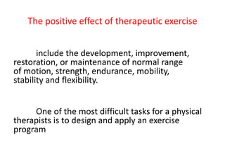 1- Introduction to Therapeutic Exercises.pptx
