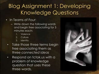 1. introduction to tok, ch.1 3 p. 1-41 | PPT