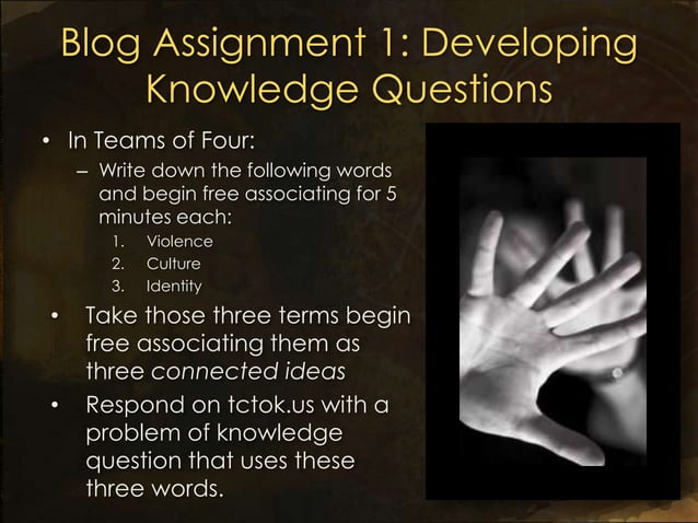 1. introduction to tok, ch.1 3 p. 1-41 | PPT