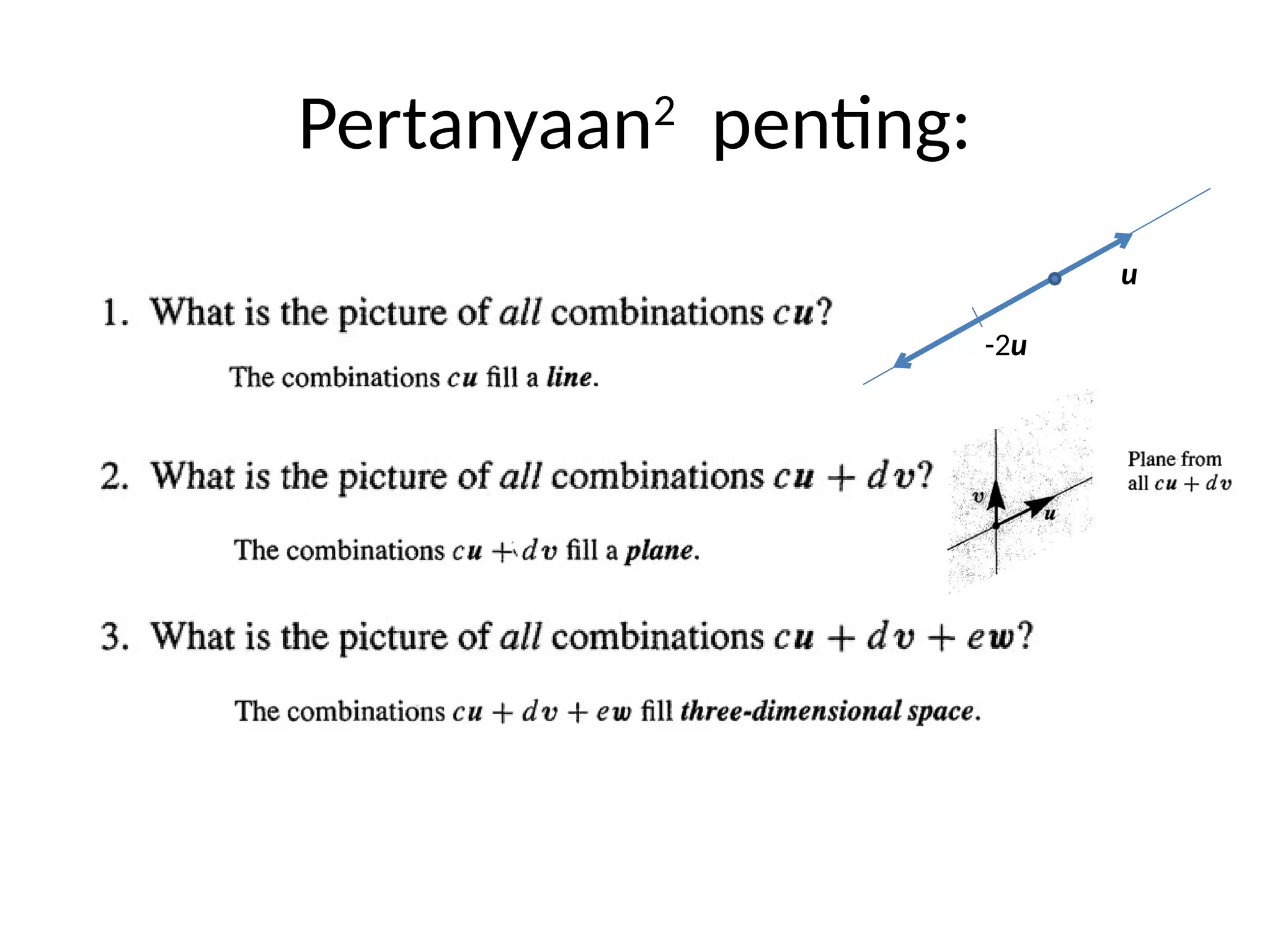 Introduction to vectors, position vector, linear algebra. | PPT
