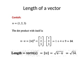 Introduction to vectors, position vector, linear algebra. | PPT