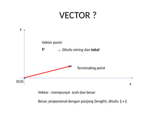 Introduction to vectors, position vector, linear algebra. | PPT