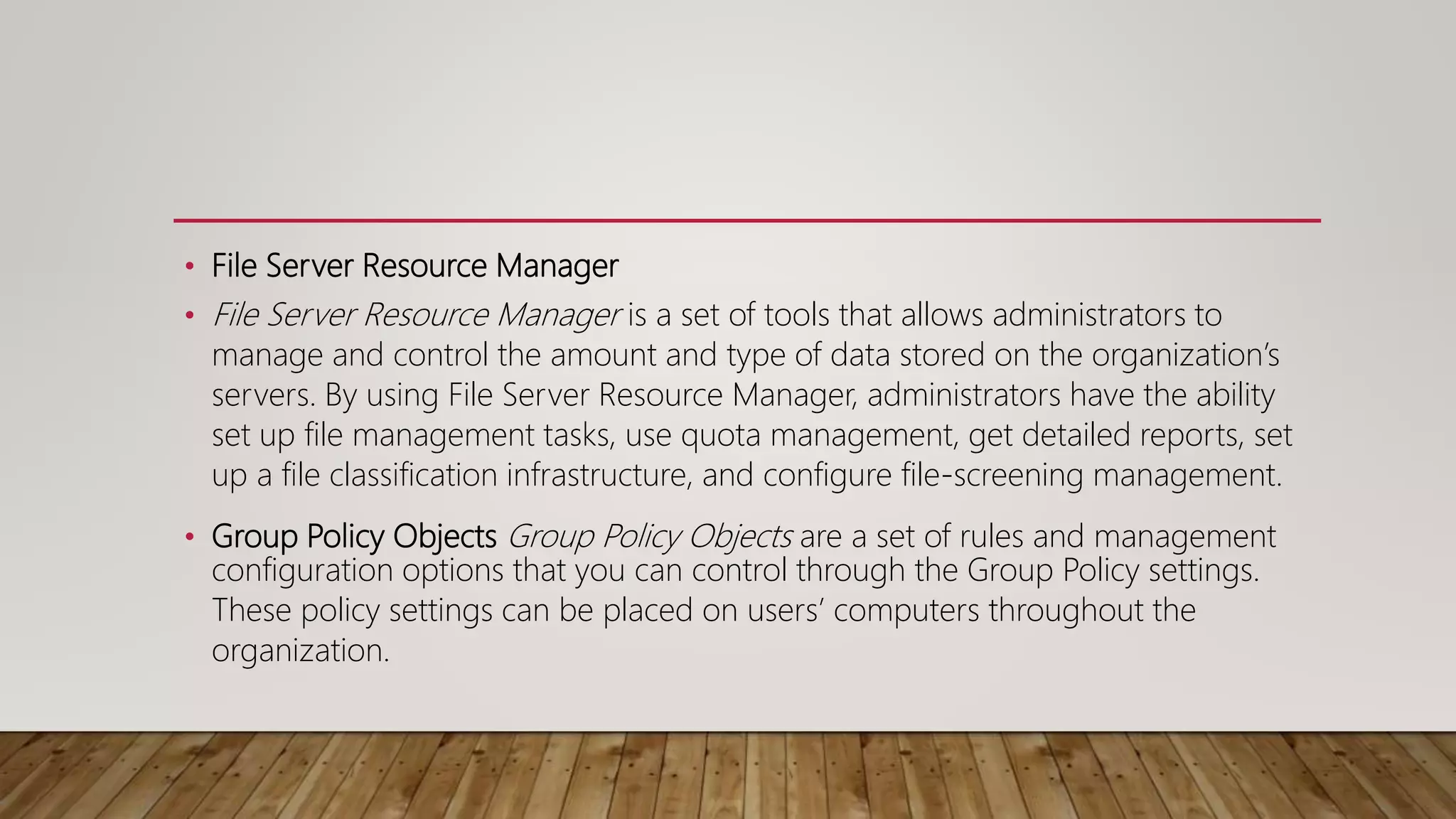 1 introduction to windows server 2016 | PPTX