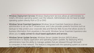 1 introduction to windows server 2016 | PPTX