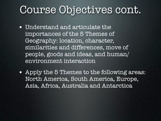 #1 introduction to World Geography | KEY