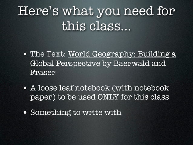 #1 introduction to World Geography | KEY