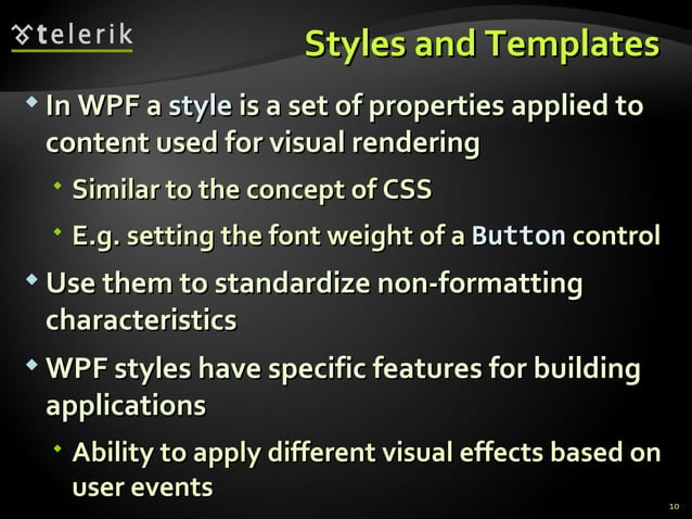Introduction To Xaml And Wpf