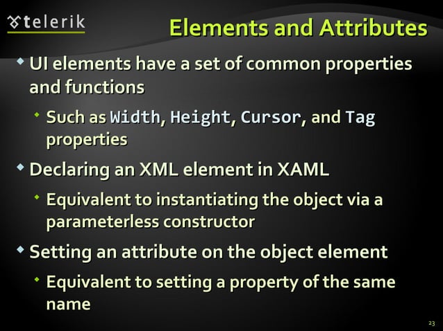 Introduction To Xaml And Wpf