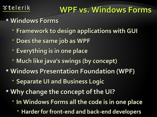 Introduction To Xaml And Wpf