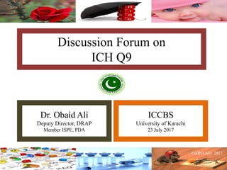 Introduction & Update on ICH-Q9 | PDF