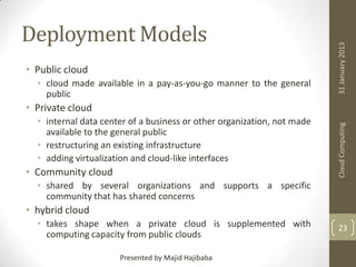 cloud computing, Principle and Paradigms: 1 introdution | PPTX