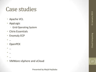 cloud computing, Principle and Paradigms: 1 introdution | PPTX