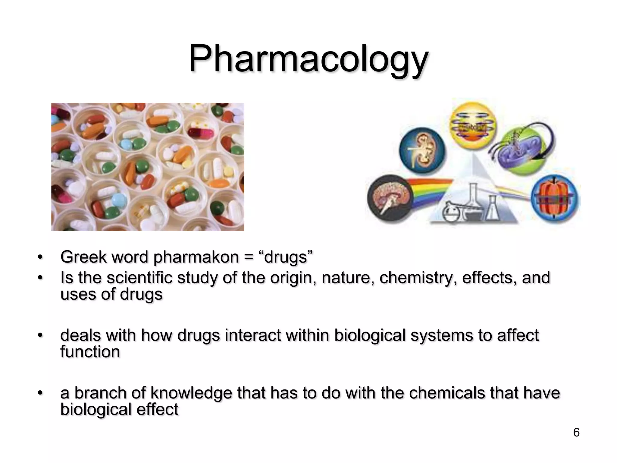 INTRODUCTION TO PHARMACOLOGY | PPTX