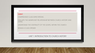 Intro to Church History | PPTX