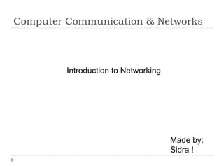 1.introduction to computer networks | PPT