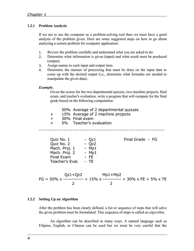 Introduction To Computer Programming Pdf
