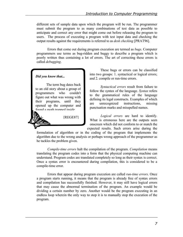 Introduction To Computer Programming Pdf