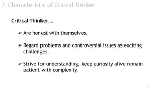 Introduction Critical Thinking Problem Solving | PDF