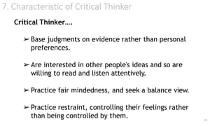 Introduction Critical Thinking Problem Solving | PDF