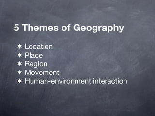 #1 Introduction to Cultural (Human) Geography 1 | KEY