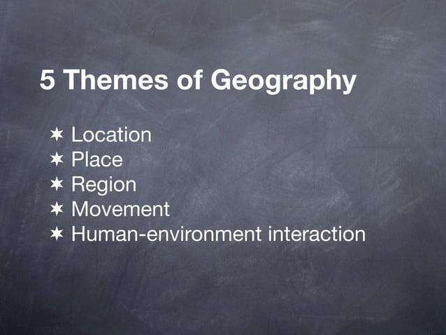 #1 Introduction to Cultural (Human) Geography 1 | PPT